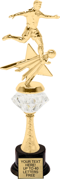 Soccer Male Rising Star Diamond Riser Trophy [TRDDRSS-13-SCM] – Trophy Depot