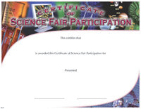 Full Color Certificates: Science Fair Participation [CCT141] – Trophy Depot