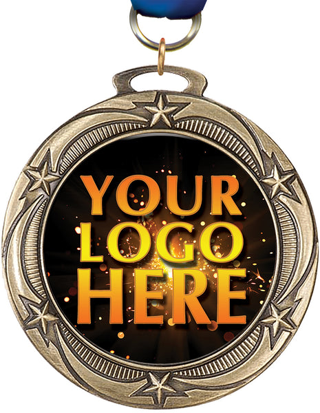 2.75 inch Antique Finish Star Custom Insert Medal [MXJ925] – Trophy Depot