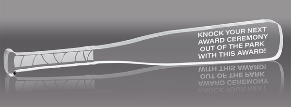 Acrylic Baseball Bat Award - 12 inch [ABAT-BS-12-Q] – Trophy Depot