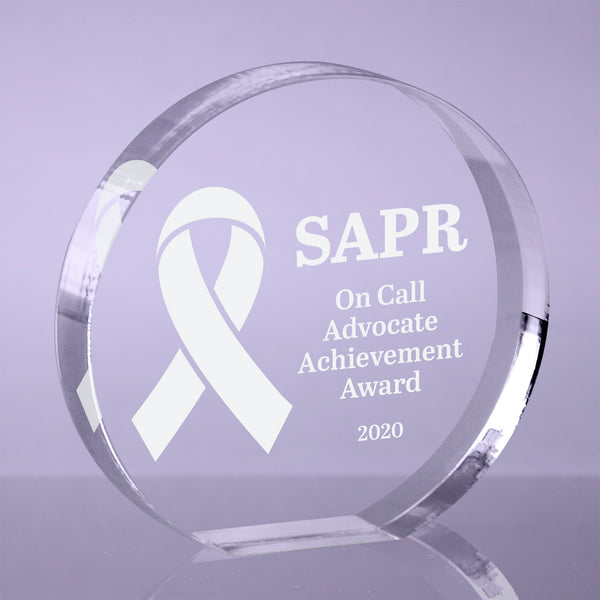 1 inch Thick Acrylic Orbit Award - 6 x 6.25 inch [A1ORB6-Q] – Trophy Depot