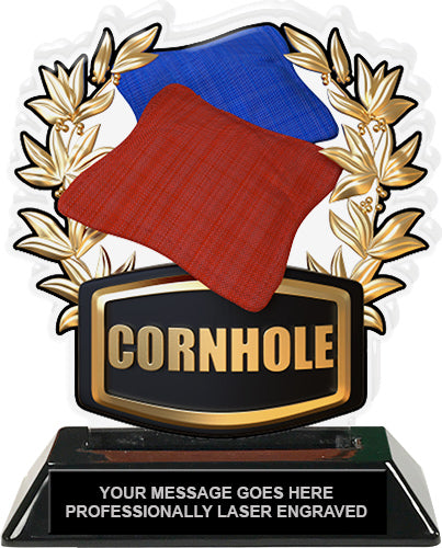 Cornhole Colorix-T Acrylic Trophy - 6.25 inch [TACR6-CRNHL-Q] – Trophy ...