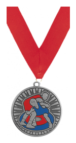2 3/8" Wrestling Male Velocity Medal [MPVLCT2-WSM] – Trophy Depot