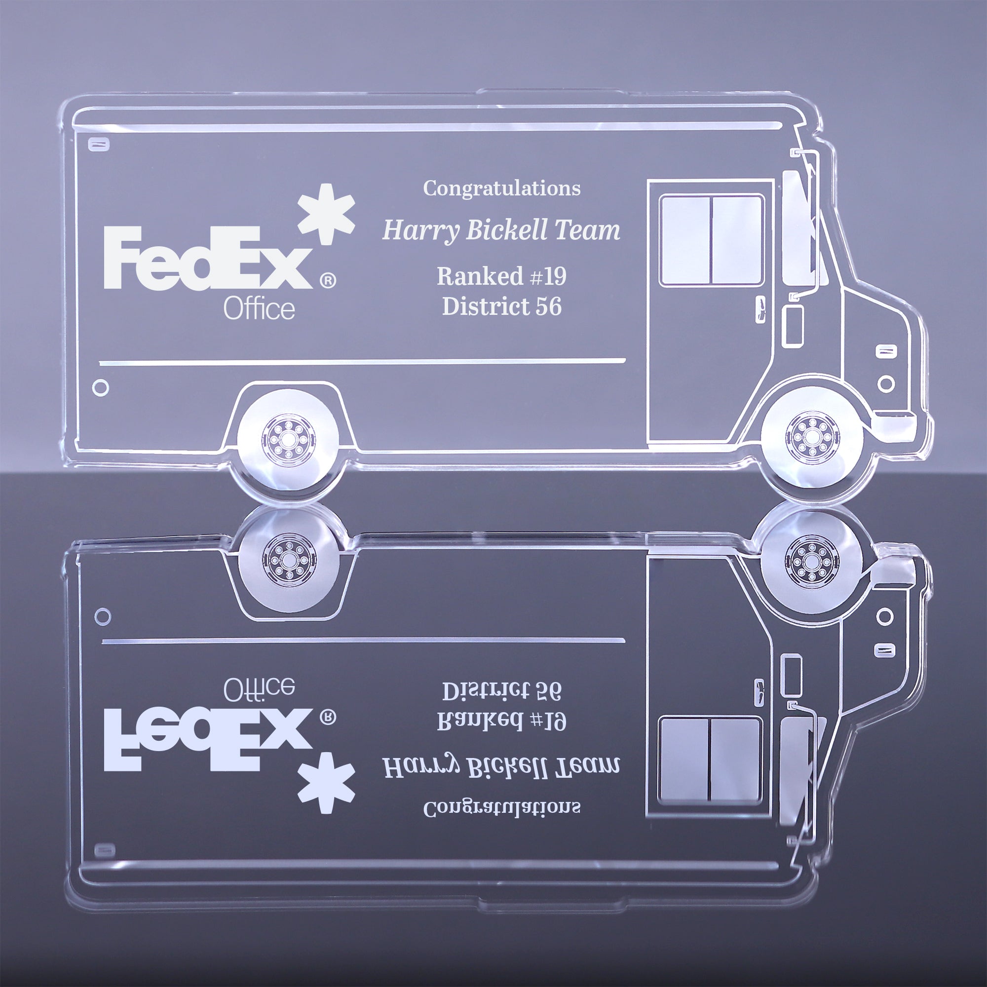 1 inch Thick Acrylic Delivery Truck Award - 9 inch [A1DTF9-Q] – Trophy ...