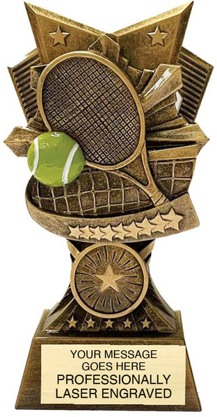 Tennis 3D Resin Sculpture Trophies - 6" [RM113D-TN] – Trophy Depot