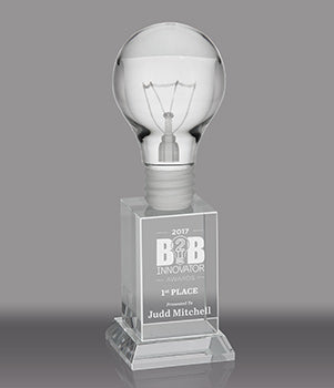 Crystal Light Bulb Award [CM25LB-8] – Trophy Depot