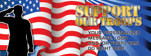 Political 2 x 5 Vinyl Banner- Salute [VB-POL-SAL-25] – Trophy Depot
