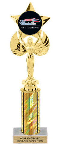 Winged Star Victory Custom Insert Trophy w/ Column - 10.5 inch [TXi10 ...