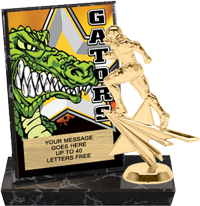 Gators Mascot Billboard Plaque [PBB6-MSCT-GTR] – Trophy Depot