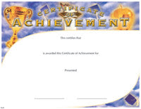 Full Color Certificates: Achievement [CCT104] – Trophy Depot
