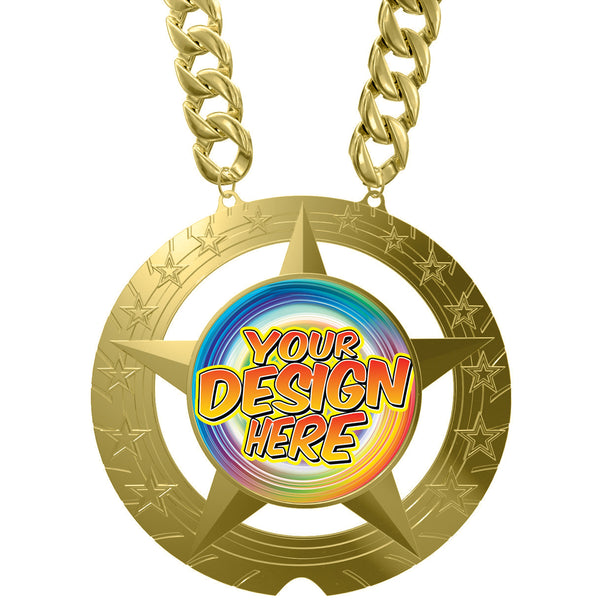 8 inch Custom Super Star Champion Chain [CXCSSTR-G] – Trophy Depot