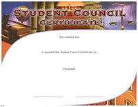 Full Color Certificates: Student Council [CCT110] – Trophy Depot