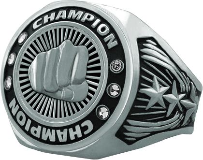 Silver Bright Star Champion Ring [RBSC-S] – Trophy Depot