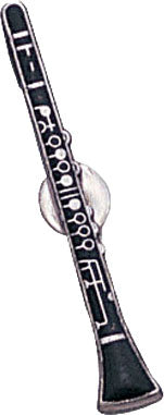 Clarinet Silver Enameled Pin [PCM-MC-1] – Trophy Depot