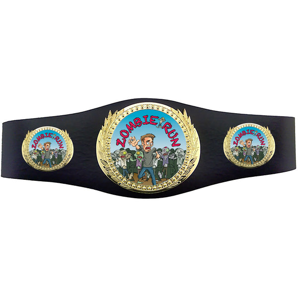 Zombie Run 40 inch Youth Triple Art Champion Award Belt [C3SAB3-ZMBRN ...