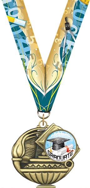 Great Job Graduate Insert Academic Medal [MAP2-i-GD] – Trophy Depot