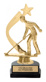 Gold Shooting Star Backdrop Trophy [TBSG8] – Trophy Depot