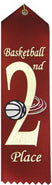 Basketball 2nd Place Event Ribbon [R8SER-BK-2ND] – Trophy Depot
