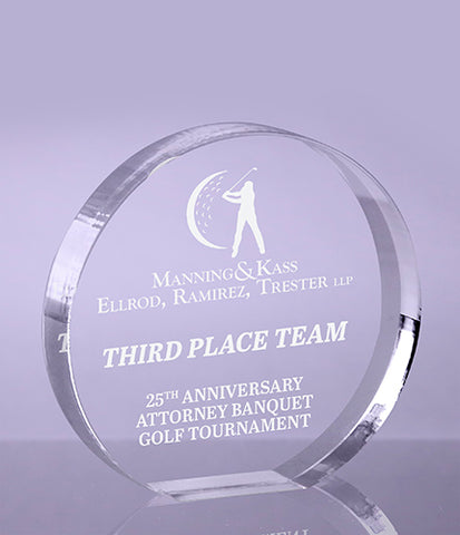 1 inch Thick Acrylic Orbit Awards - Engraved or Color – Trophy Depot