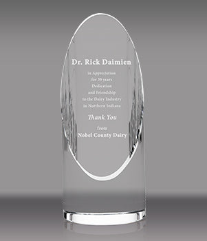 Optical Crystal Cylinder Award - 6.5 inch [CFCCO-6-X] – Trophy Depot