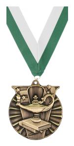 2" Lamp of Knowledge Victory Medal [MVM2-KN] – Trophy Depot