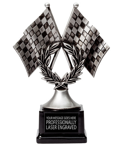 Crossed Flags Resin Trophy [RM1078] – Trophy Depot