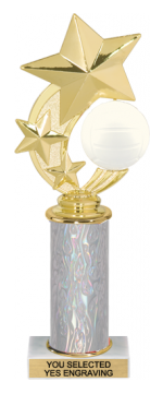 Volleyball Shooting Star Spinning Trophy [TSSS10-VB] – Trophy Depot