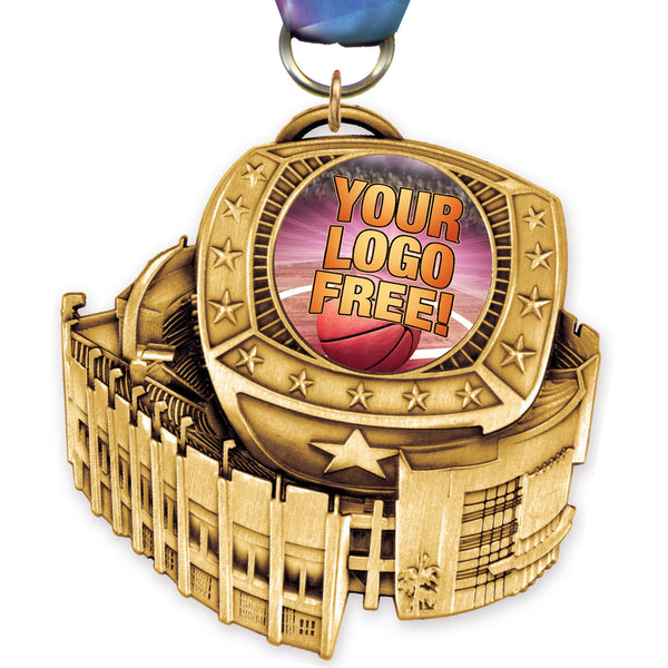 Custom Insert Champion Ring Stadium Medal [MXSTDi] – Trophy Depot