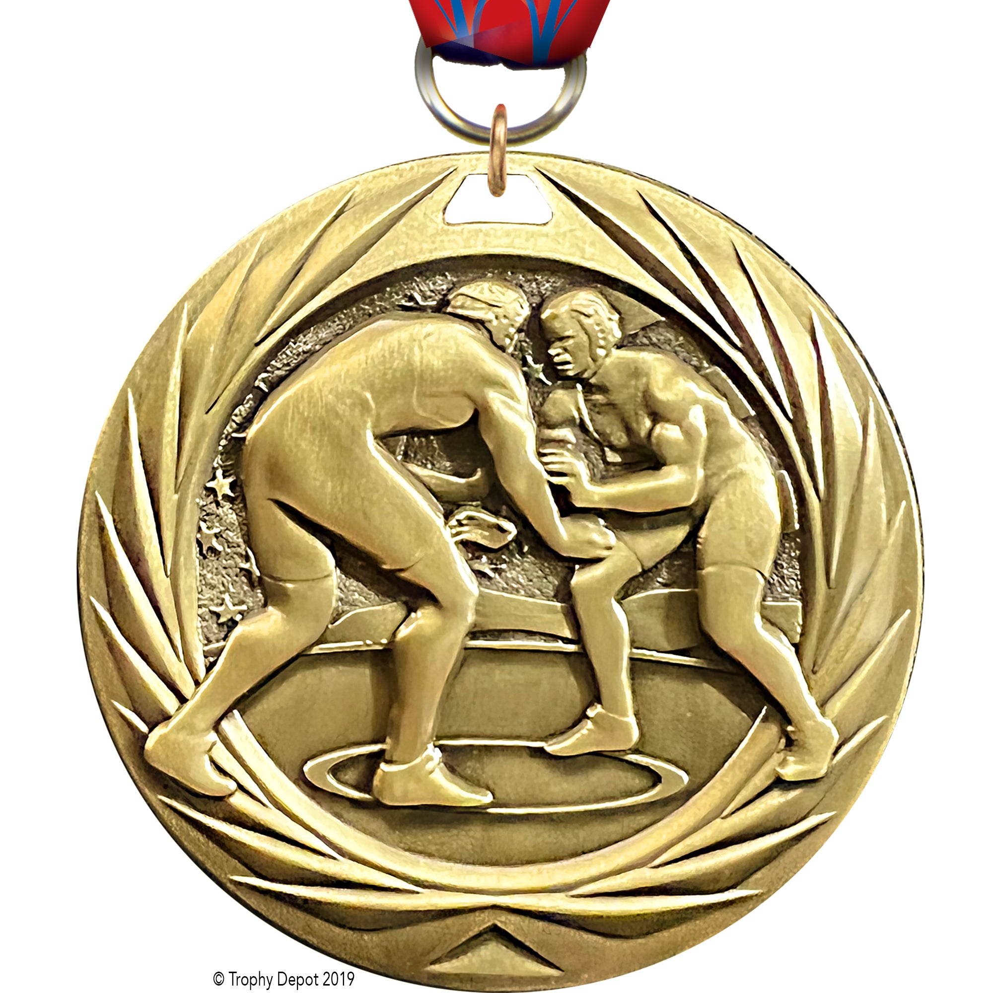 Wrestling Male 1.75 inch Blade 3D Diecast Medal [MBD1-WSM] – Trophy Depot
