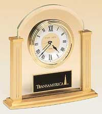 Arched Beveled Glass Clock [TDC891] – Trophy Depot