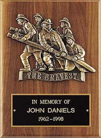 Firematic Plaque with Antique Bronze Finish Casting [PFM3-X] – Trophy Depot