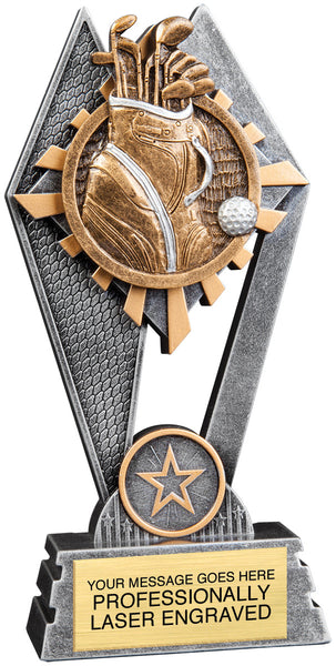 Golf Sun Ray Trophy - 7 inch [RJSR-7-GL] – Trophy Depot