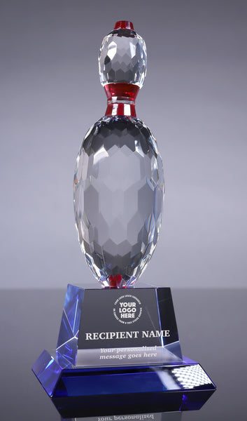 Crystal Bowling Pin Award [CM141-BW] – Trophy Depot