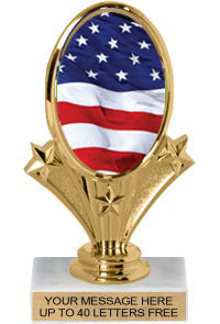 Oval-Shaped Color Insert Trophy [Ti-J75] – Trophy Depot